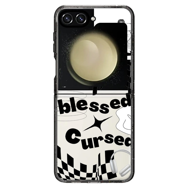 Enhypen Blessed Cursed Theme Black and White Phone Case_Samsung Z Flip ...