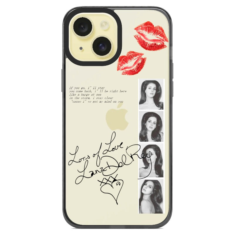 Lana Del Rey Signature and Photobooth Phone Case_iPhone15 – indivisual